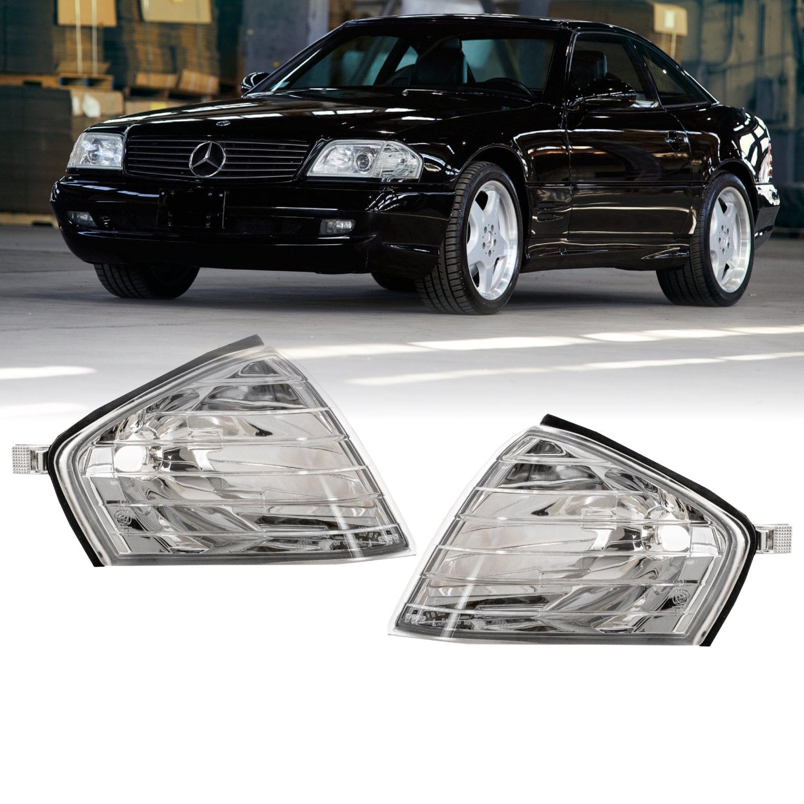 1990-2002 Mercedes SL Class R129 Crystal Clear Corner Lights – Unique ...