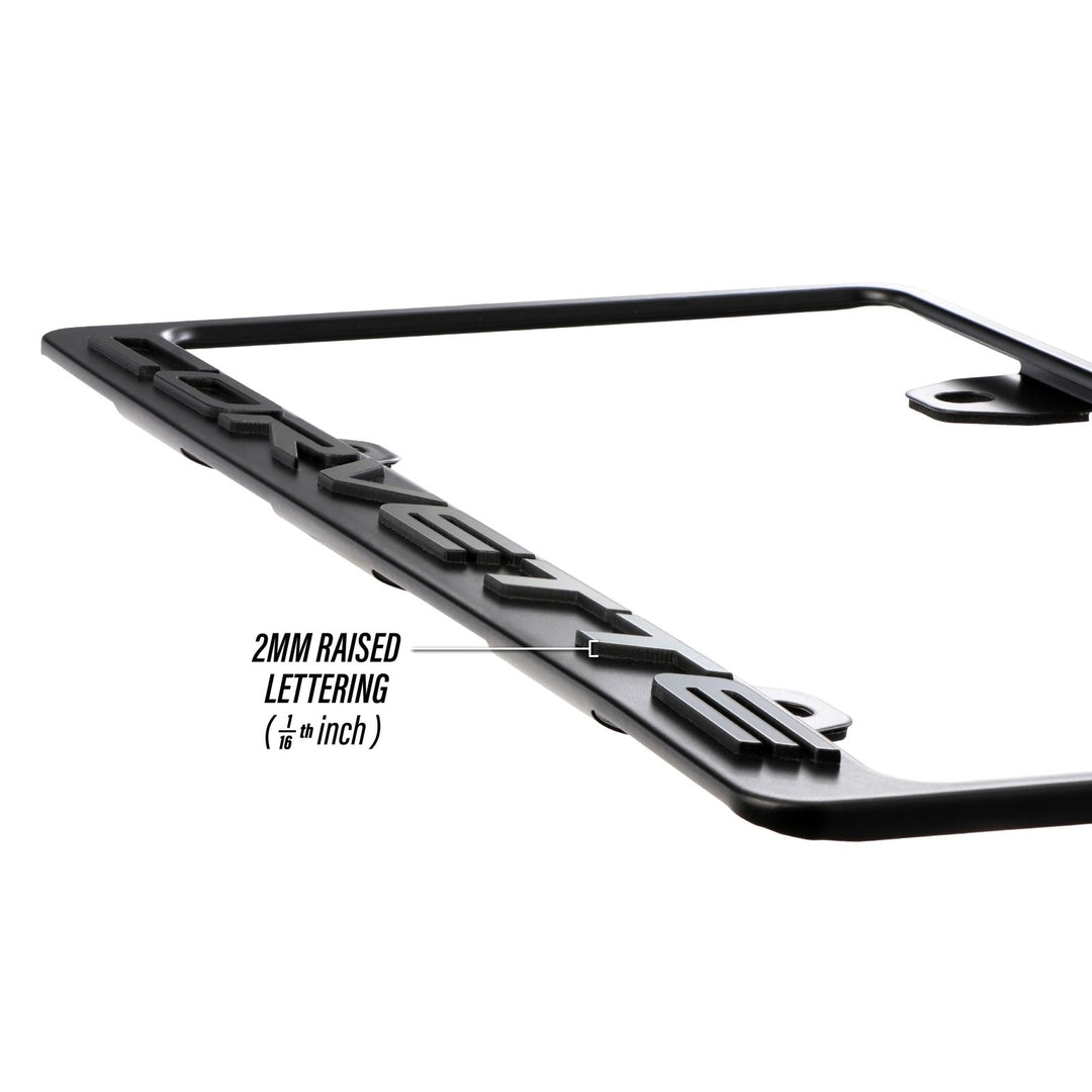 1953-2025 Chevrolet Corvette Stealth Black Powder Coat License Plate ...
