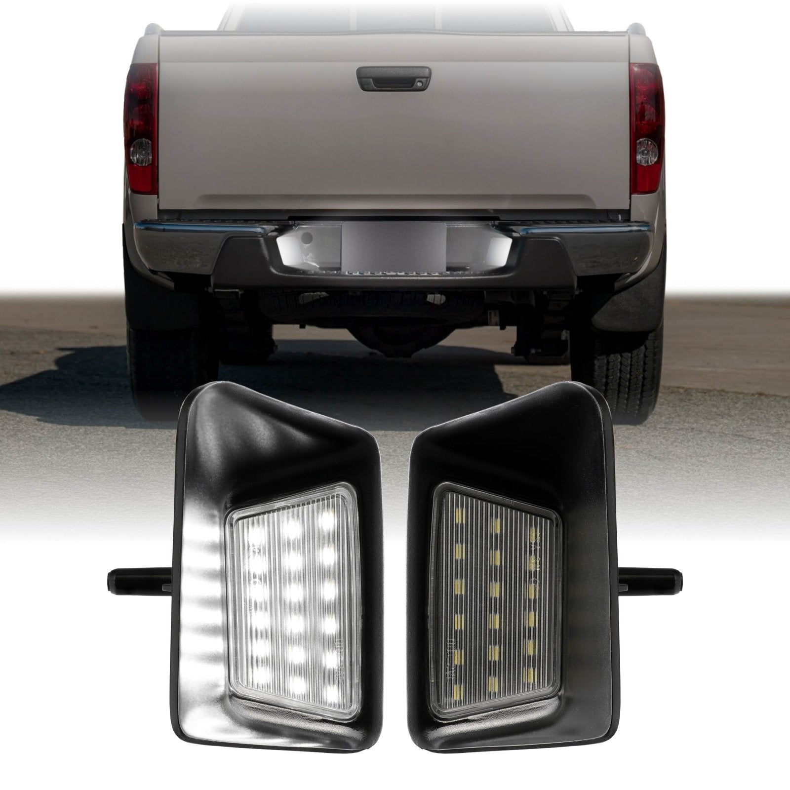 2004-2012 Chevrolet Chevy Colorado White LED Rear License Plate Lights ...