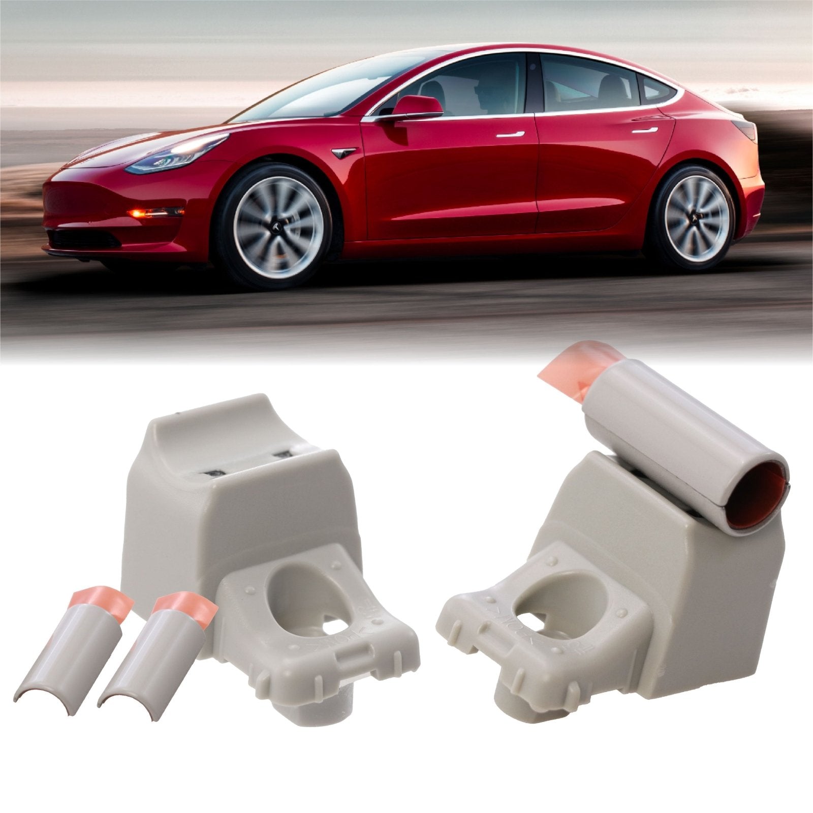 2017-2020 Tesla Model 3 Magnetic Clips Upgrade for Sun Visor Hook ...
