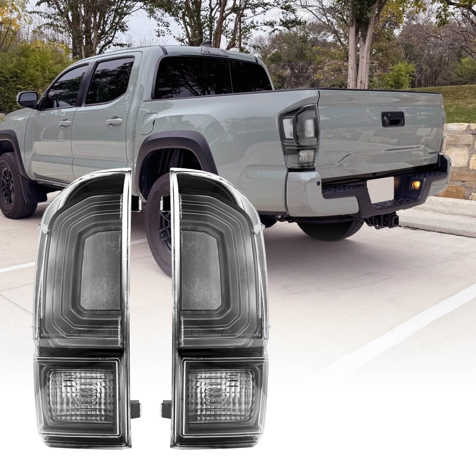 2016-2023 Toyota Tacoma Pickup Truck 3rd Generation JDM Style Black ...