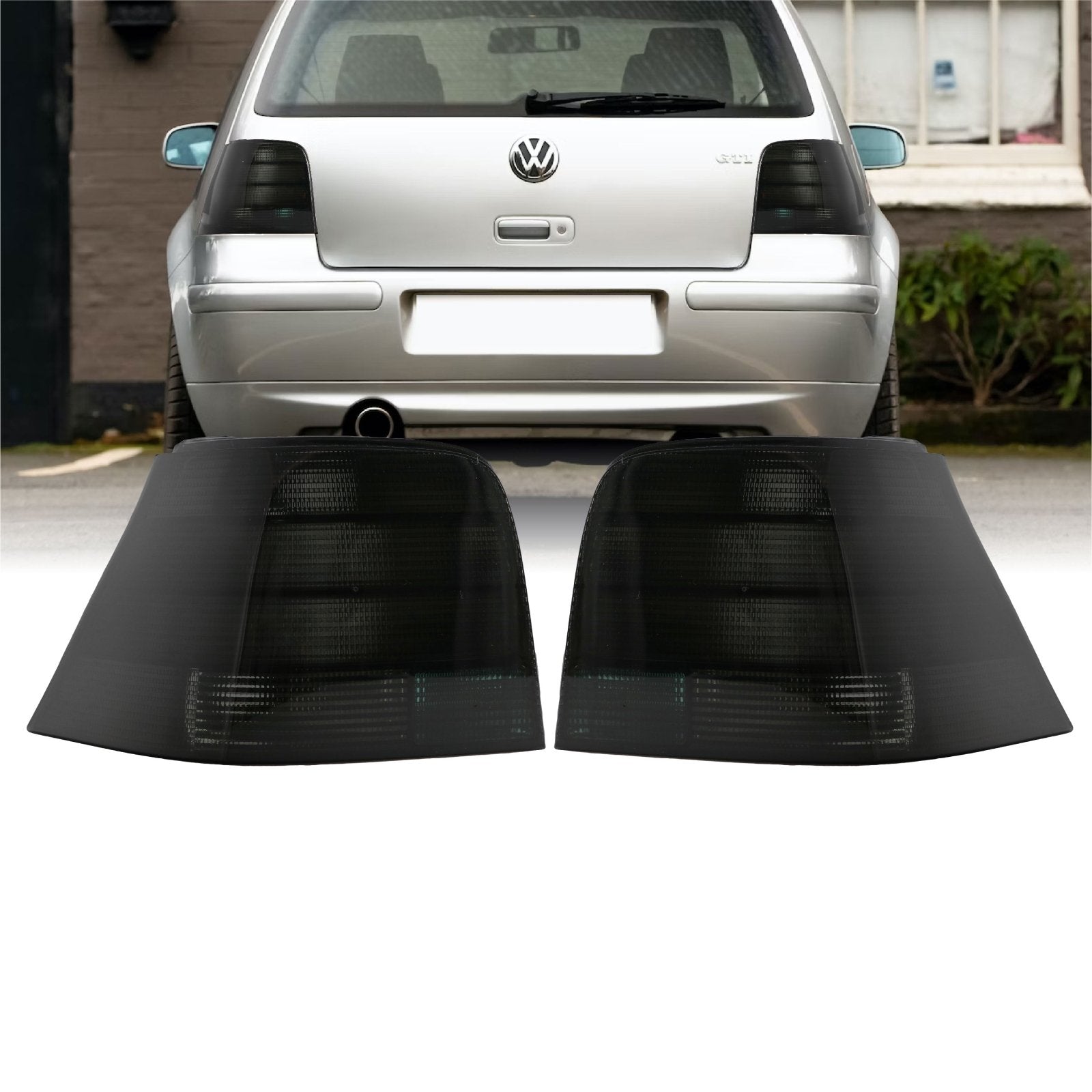 1992-2004 VW Golf GTi Mk4 Euro Style Black Smoke Lens Tail Lights ...